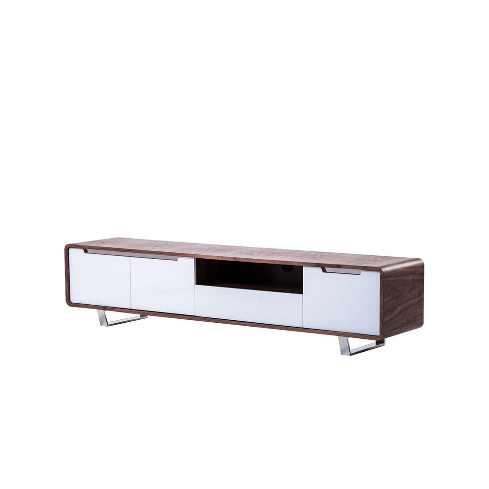 Seville TV Console Unit (Walnut Veneer) — Homestolife.in